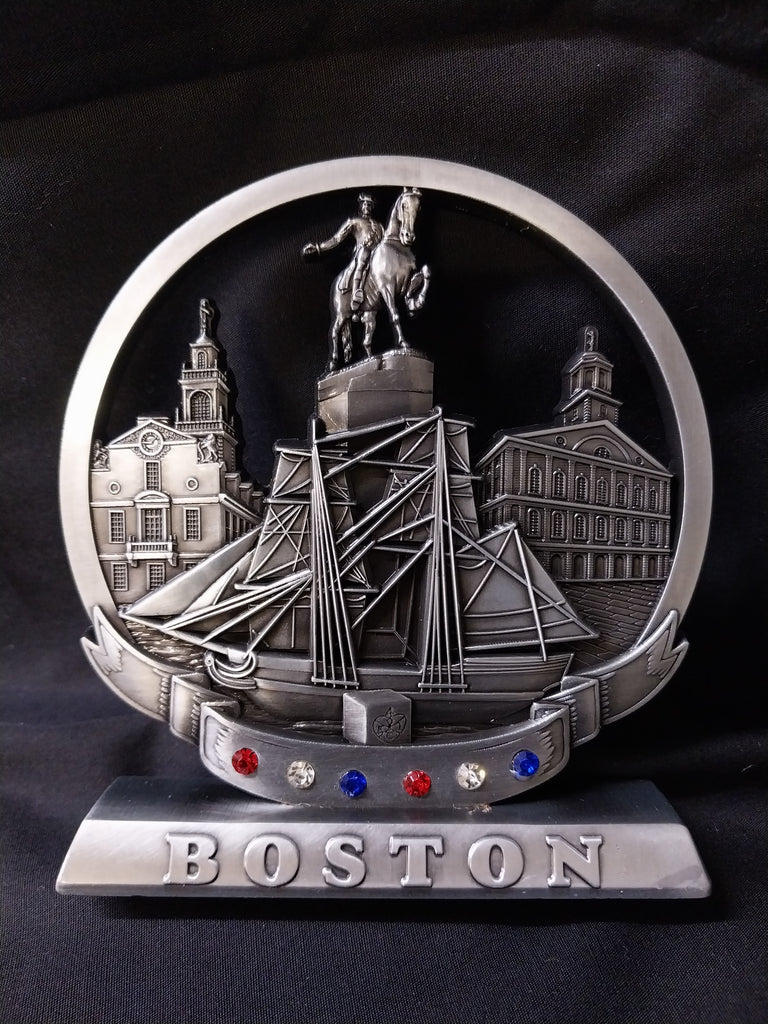 Boston Collage Paperweight – Boston Tea Party Museum Gift Shop