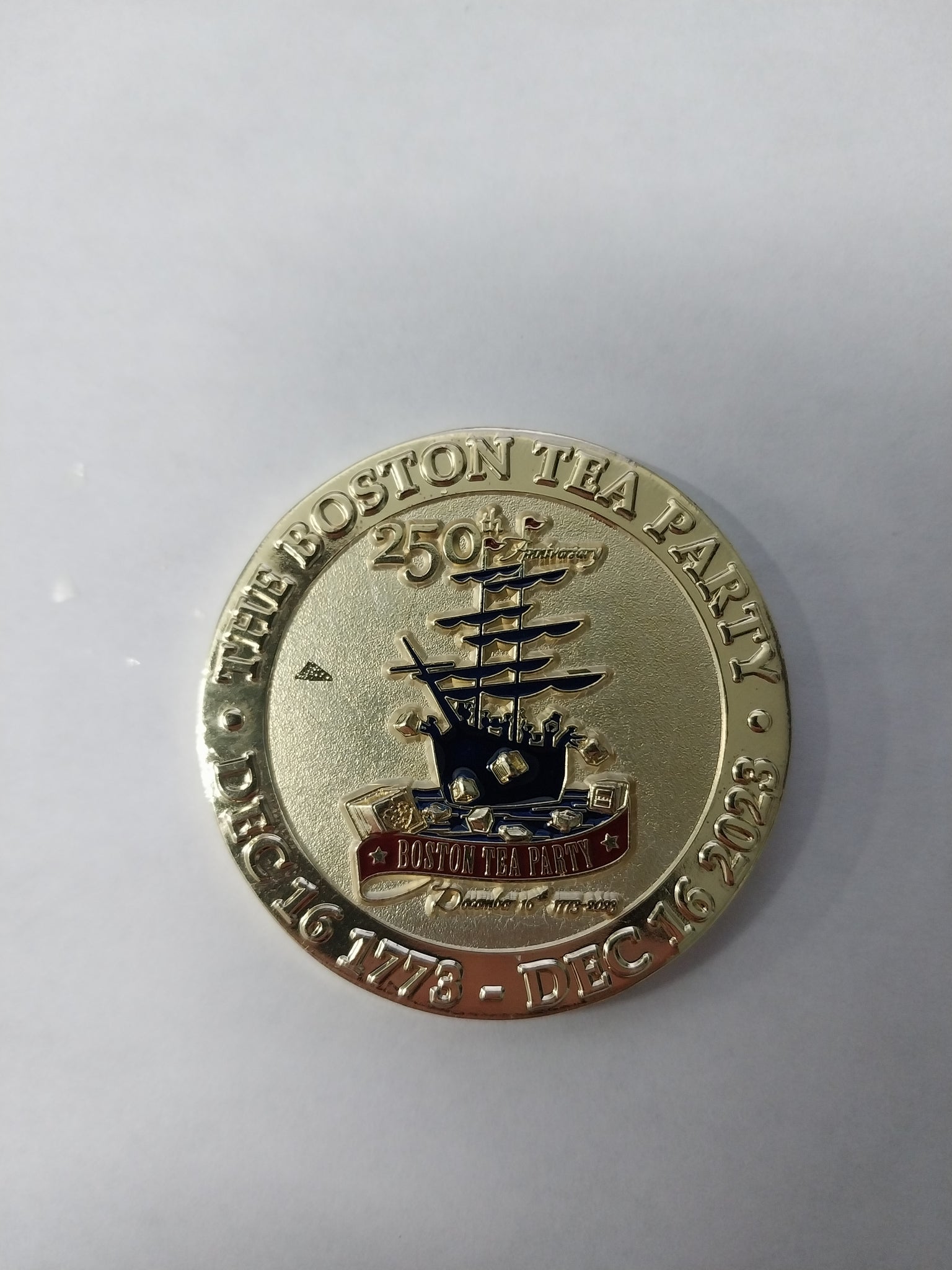 Commemorative 250th Anniversary Coin – Boston Tea Party Museum Gift Shop