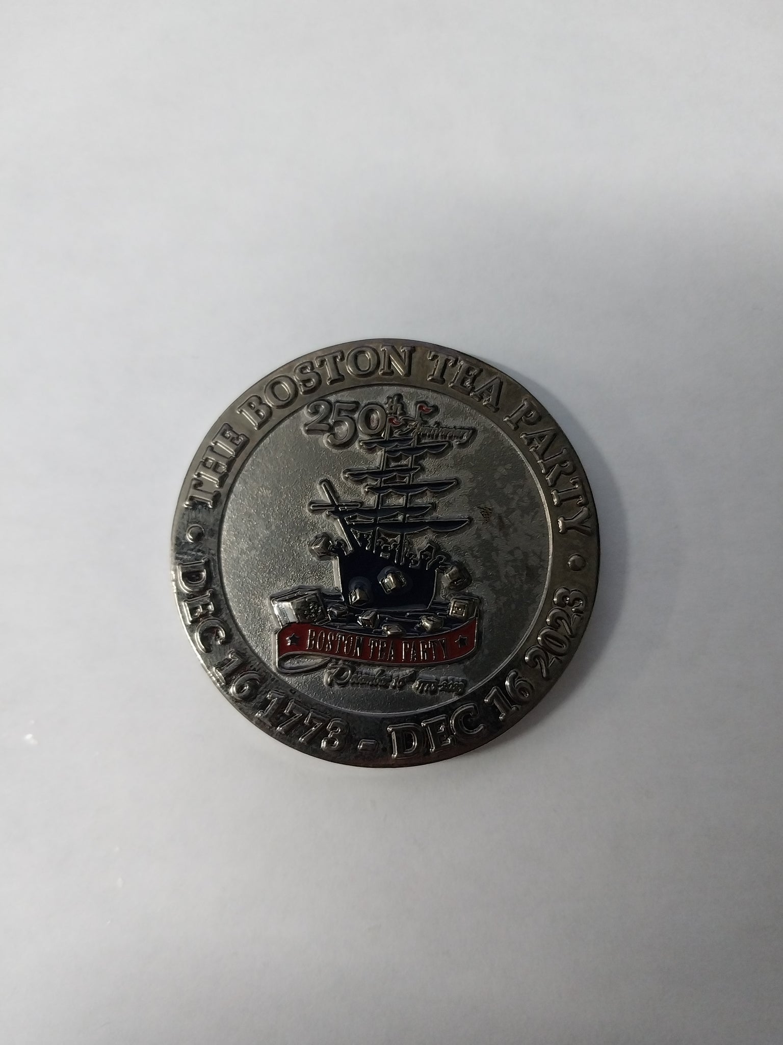 Commemorative 250th Anniversary Coin – Boston Tea Party Museum Gift Shop