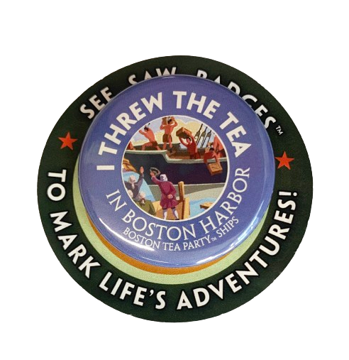 "I Threw the Tea" Pin – Boston Tea Party Museum Gift Shop