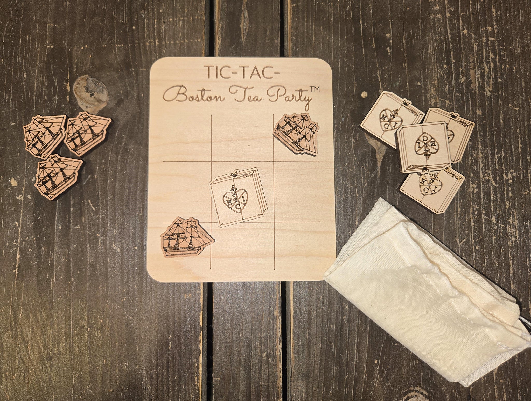 Tic-Tac Boston Tea Party Game – Boston Tea Party Museum Gift Shop