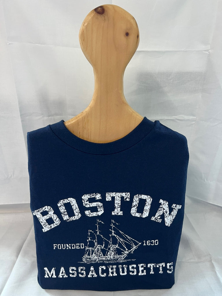 Boston Massachusetts, Founded 1630 T-Shirt (Short Sleeve) – Boston Tea ...